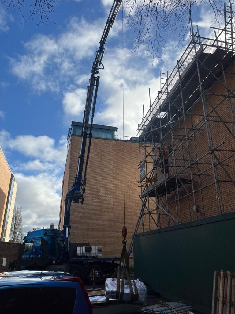 Mobile Crane With 30m Vertical Hoist - Phelan Haulage